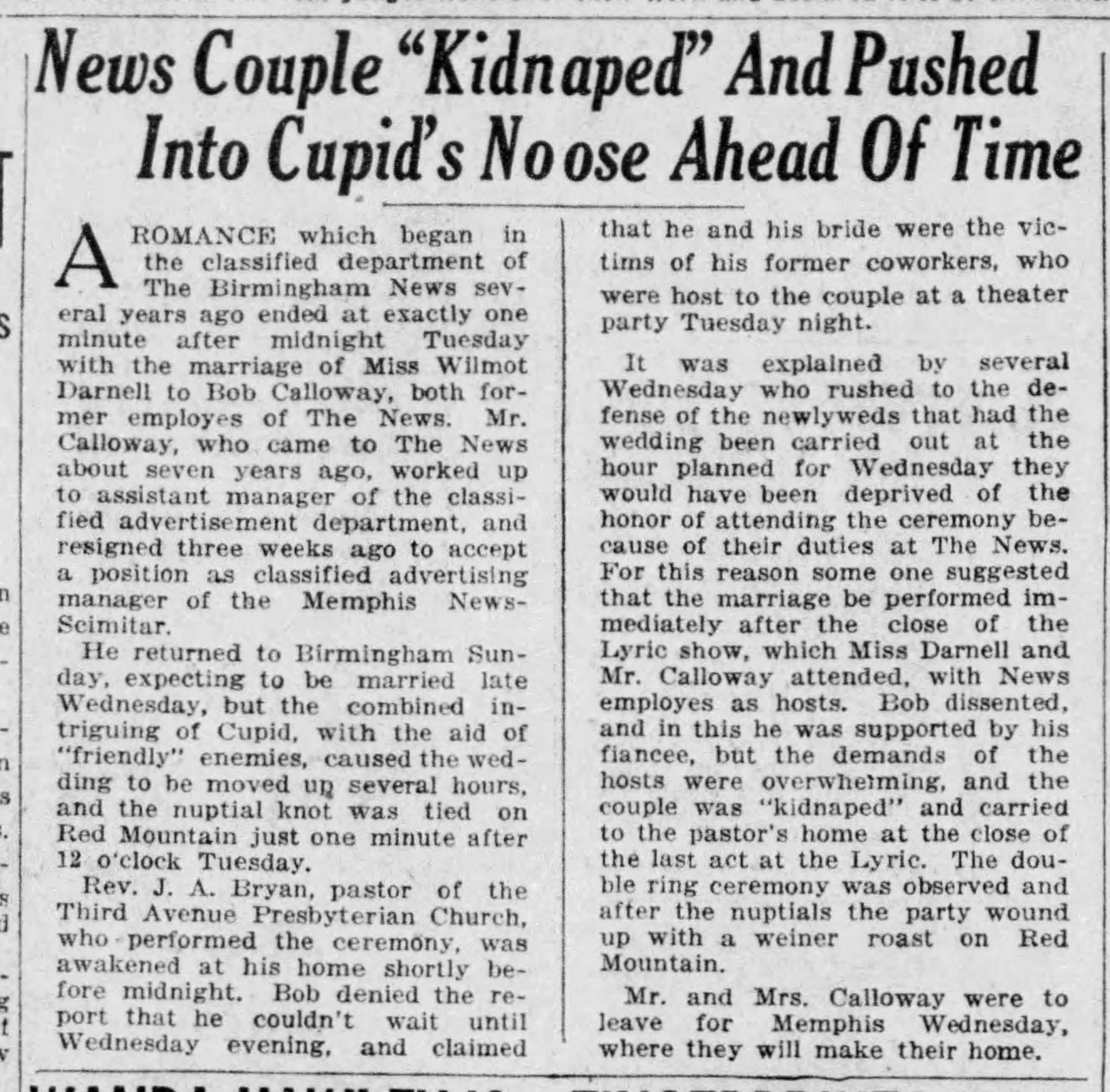 Wilmot Darnell-Bob Calloway | Birmingham News – Brother Bryan of Birmingham